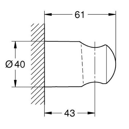 Grohe Relexa Brausehalter Gelb 28605000 GB