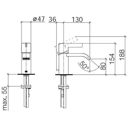 Dornbracht IMO Waschtisch-Einhand-Batterie Edelmessing 33500670-00-EM