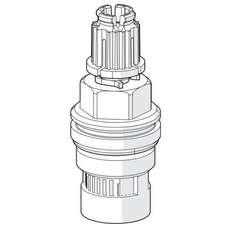 Hansa Keramikoberteil G 1/2 rechts 90 Grad 59913457
